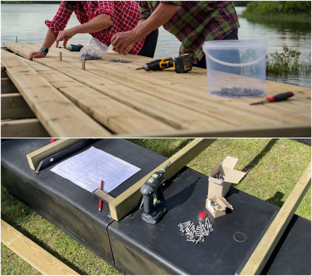 Zelf een drijvende steiger maken van hout en kunststof drijvers - How ...